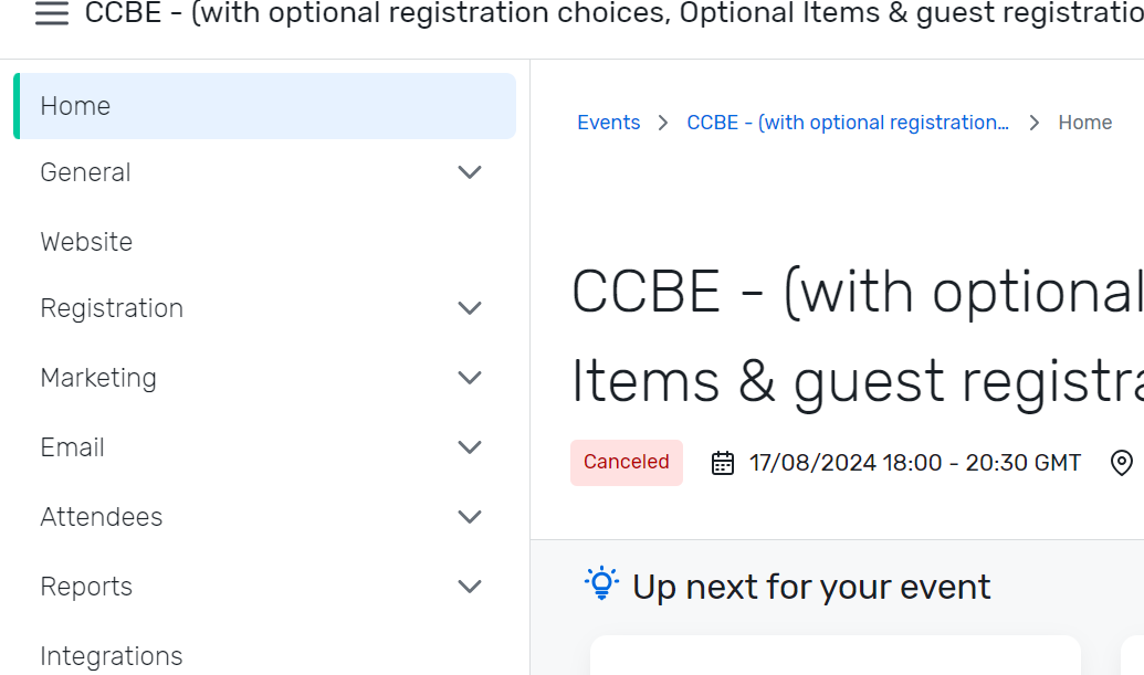 Event set up and management using new Registration (Flex) Templates ...