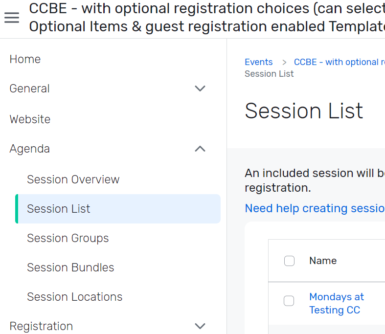 Event set up and management using new Registration (Flex) Templates ...