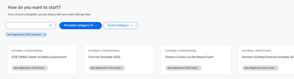 Event set up and management using new Registration (Flex) Templates ...