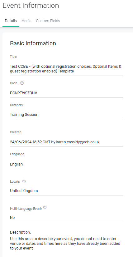 Event set up and management using new Registration (Flex) Templates ...