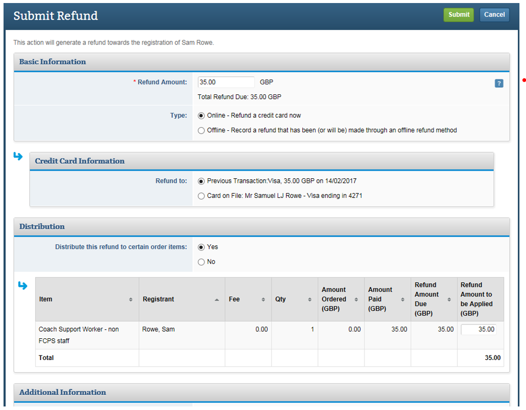 CVENT; How to create a full/partial refund – Coach Education