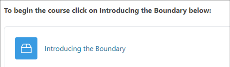 Introducing the Boundary – Guide to course registration - New Users – Coach Education